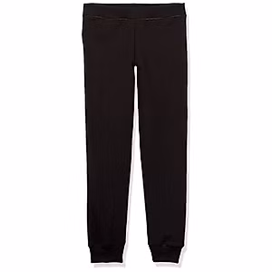 Hanes Girls Comfortsoft Ecosmart Jogger Pants, Black, Medium US