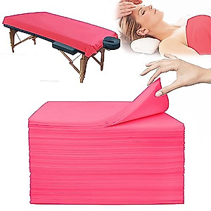 100pcs Disposable Massage Table Sheets, Non-woven Bed Breathable Sheet, 31"*71" Thin Bed Covers for Beauty SPA Salon Hotel Table Cover