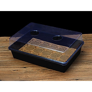 Lil Gnomies Propagator with Humidity Dome Durable Seed Tray Germinating Cutting Clone & Plant Propagation Kit (Propagator+24LitePot)