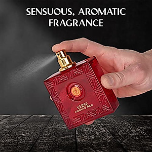 NovoGlow Verse Adonis Red for Men - 100ml Eau De Parfum Spray for Men - Long Lasting Fruity Warm & Floral Fragrance Smell Fresh All Day Long Gift for Men for All Occasions