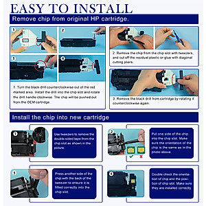 MOOHO Compatible Toner Cartridge Replacement for HP 414A W2020A 414X High Yield Used with HP Color Pro MFP M479fdw M454dw M479fdn M454dn Toner Printer (Black Cyan Yellow Magenta, 4 Packs)