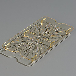 Carlisle FoodService Products 3089513 StorPlus Quarter Size High Heat Drain Shelf, Quarter Size, Amber