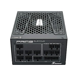 Seasonic PRIME 1300 Platinum SSR-1300PD 1300W 80+ Platinum ATX12V & EPS12V Full Modular 135mm FDB Fan Power On Self Tester Power Supply