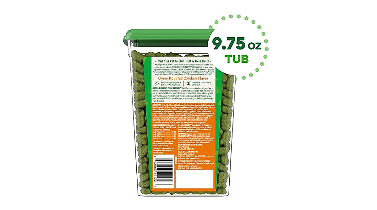FELINE GREENIES Adult Dental Treats for Cats
