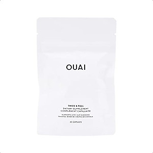 OUAI Thick & Full Hair Supplement Refill Pack, Beauty-Boosting Daily Capsules for Thinning Hair - 30 Capsules