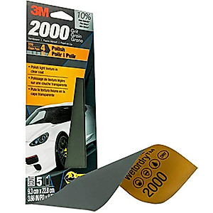 3M Wetordry Sandpaper, 03003, 2000 Grit, 3 2/3 in x 9 in
