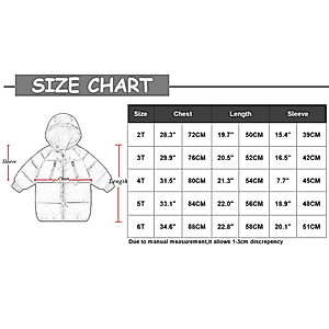 LANBAOSI Baby Boys Girls Winter Coat Toddler Kids Warm Hooded Jacket Outerwear Black