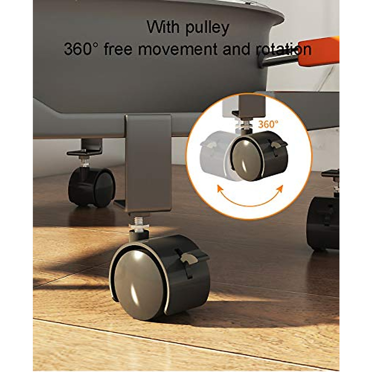 YUEGOO Kitchen Sinks Solid Under Sink Storage Multipurpose Storage Organiser,Adjustable Kitchen Organizer,Multi Purpose Bathroom Under Sink Unit Shelf Organiser Storage Tidy Under/Black/4 Floors