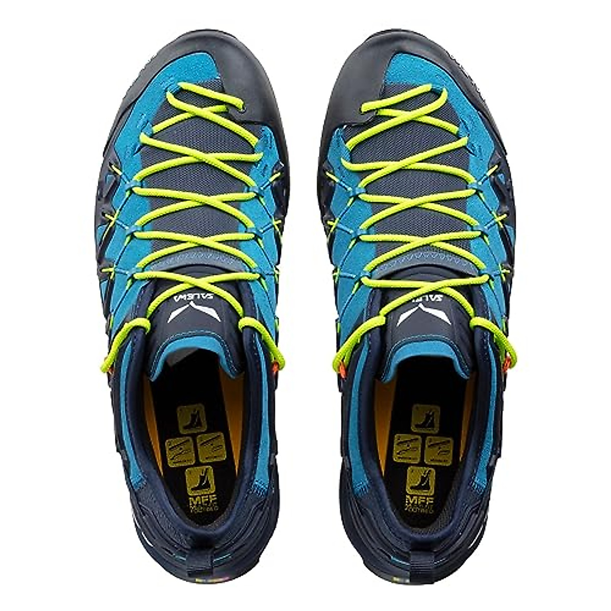 Salewa Wildfire Edge Approach Shoe - Men's Premium Navy/Fluo Yellow 11.5