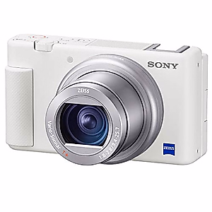 Sony ZV-1 Compact 4K HD Digital Camera, White Bundle with 64GB SD Card, Case