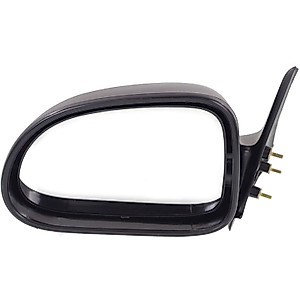 Kool-Vue Driver Side Mirror Compatible with 1997-2004 Dodge Dakota & 1998-2003 Durango Textured Black, Manual Glass, 5 x 7 in. housing - CH1320174