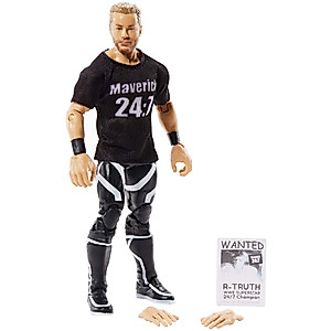 WWE Drake Maverick Elite Series #78 Deluxe Action Figure with Realistic Facial Detailing, Iconic Ring Gear & Accessories