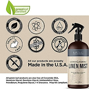 DRMTLGY Natural Green Tea Linen and Room Spray. Pure Essential Oils for a Pillow Spray, Linen Mist, and Fabric Spray. Aromatherapy Spray for Relaxation and Sleep