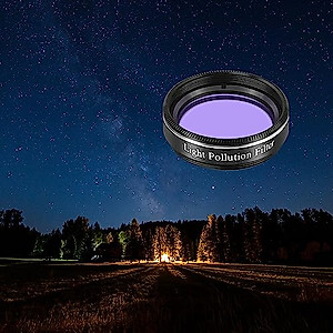 WEOOEN 1.25inch Light Pollution Filter for Telescope, Perfect for Viewing Moon and Planets, Metal Cell and Optical Glass