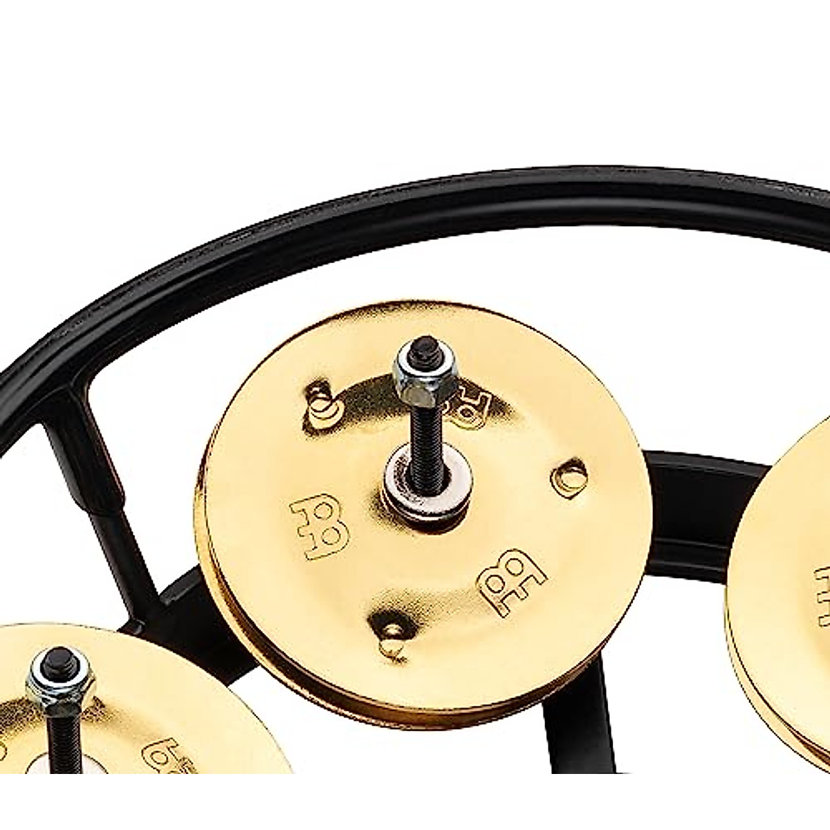 Meinl Percussion THH1B-BK Professional Series Hi Hat Tambourine, Single Row Brass