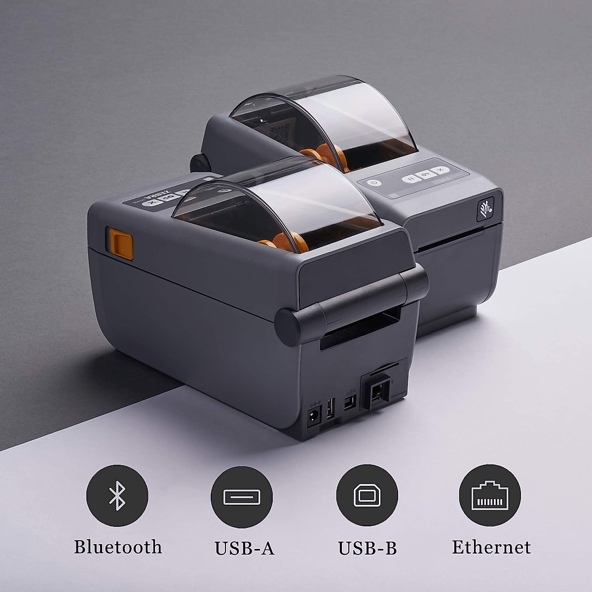 ZEBRA ZD410 Direct Thermal Only Desktop Printer - Ethernet, Bluetooth, USB and USB Host Connectivity, 2" Print Width, 203 DPI, 6 IPS, Monochrome Barcode Label Printer - ZD41022-D01E00EZ