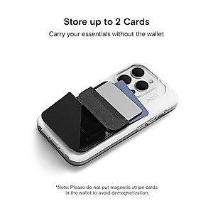 MOFT MagSafe Wallet Stand for iPhone 14/13/12 Series MagSafe Compatible Phone Stand with 3 Viewing Angles (Night Black)