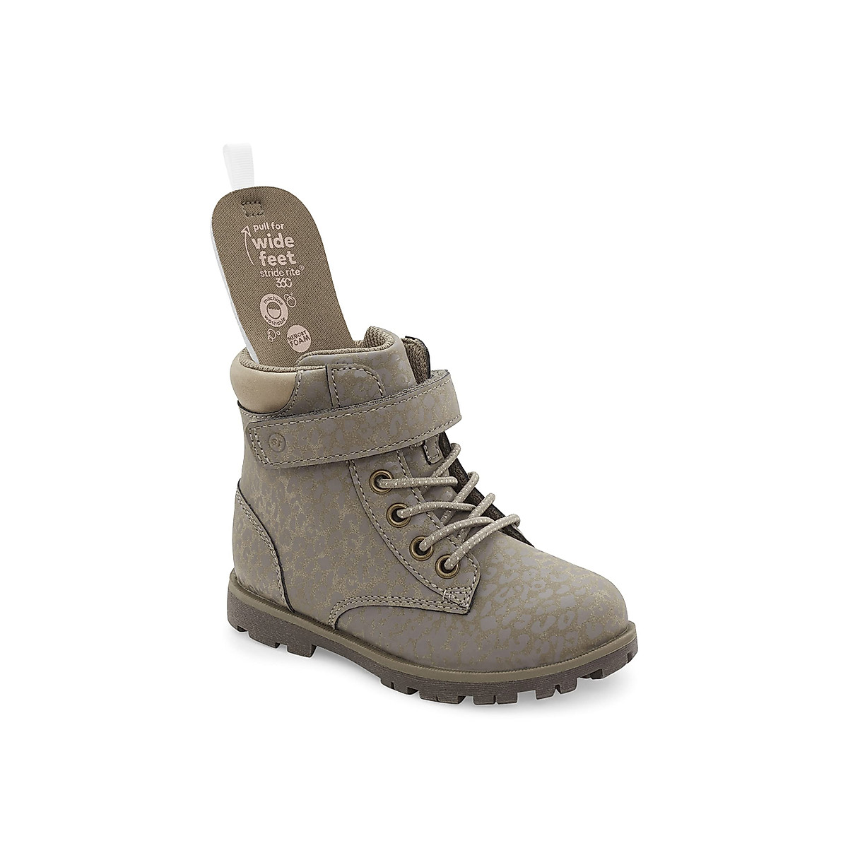 Stride Rite 360 Girls Jill Boot, Leopard