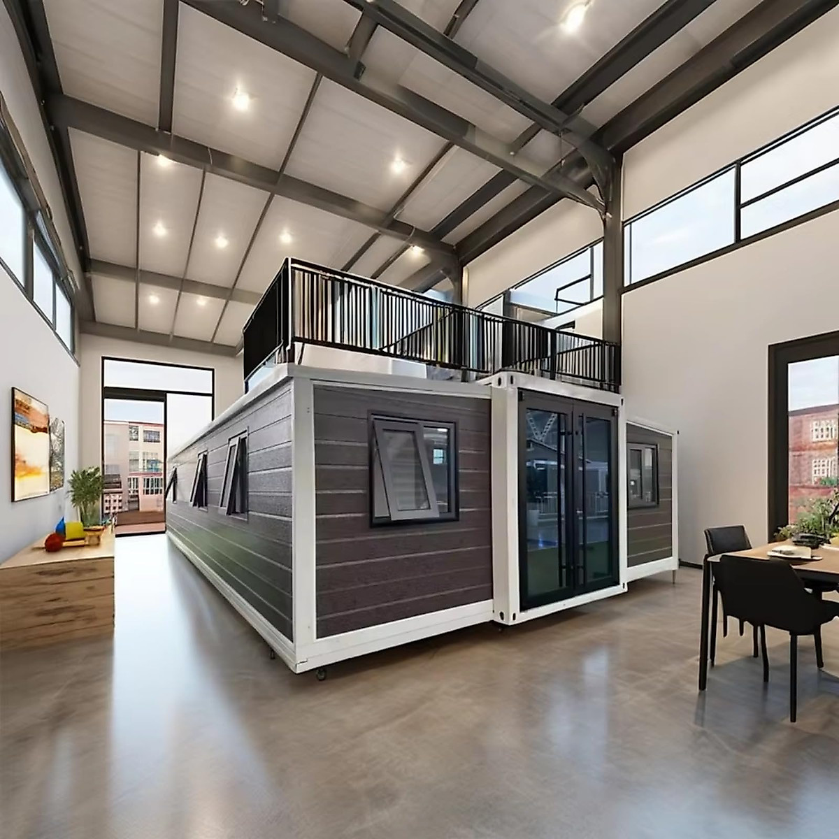 Customizable 20-Foot Steel Container House Fast Construction Safe Water Leakage Proof Expandable Tiny House