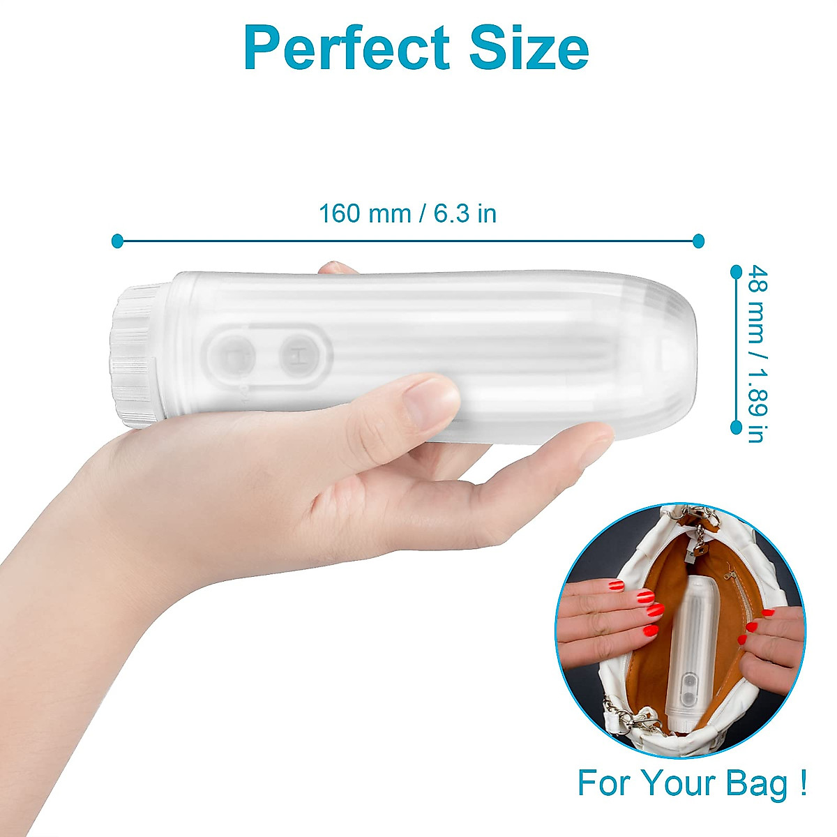 Portable Electric Handheld Bidet for Personal Hygiene - 2 Pressure Options, Ideal for Travel, Women, and Men