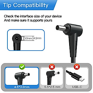 20V 9A 180W AC Adapter Charger Fit for MSI Creator M16, Stealth 15M, Crosshair Sword 15 17, GF66 GF76 GL66 GL76, A17-180P4B A18-150P1A Laptops Power Supply Adapter Cord