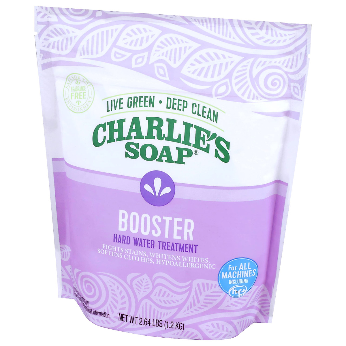 Charlie's Soap Booster & Hard Water Treatment (2.64 Lbs, 2 Pack) Natural Powdered Water Softener and Laundry Booster – Safe and Effective