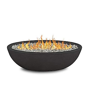 Riverside Oval Propane Fire Bowl in Shale by Real Flame