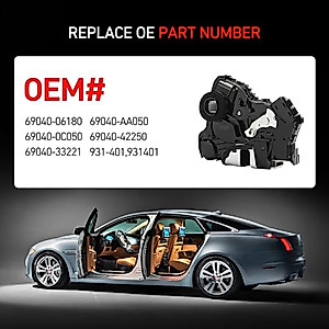 OTUAYAUTO Door Lock Actuator Motor Front Left Driver Side - Replacement for Toyota Camry 4Runner Tundra Sequoia, Scion XB TC, Lexus ES350 RX350 LS460, Replace OEM: 69040-0C050, 69040-06180
