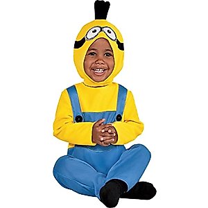 Party City Minion Kevin Halloween Costume for Babies, Minions: The Rise of Gru, 0-6M, Includes Jumpsuit and Soft Hood