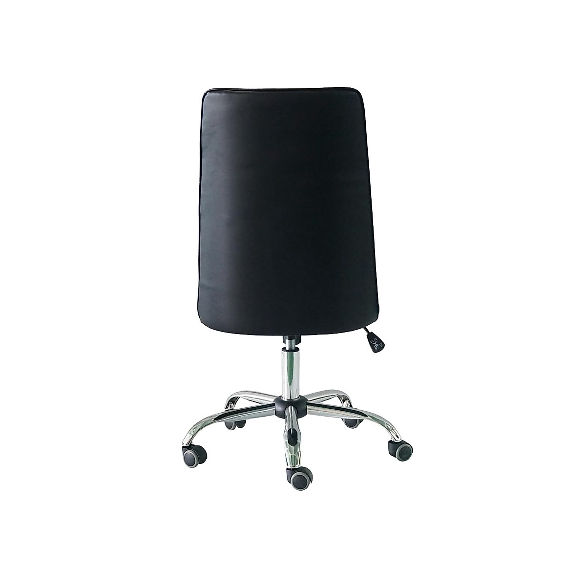 MAYAKOBA Estelle Office Chair (Set of 2) Adjustable Height Desk Chair Conference Room Salon Customer Seating Luxury Soft Leather with Rolling Base, Black