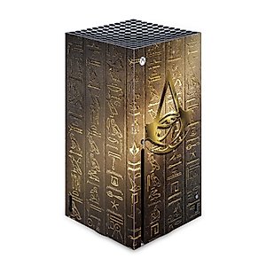 Head Case Designs Officially Licensed Assassin's Creed Logo 3D Heiroglyphics Origins Graphics Matte Vinyl Sticker Gaming Skin Decal Cover Compatible with Xbox Series X Console