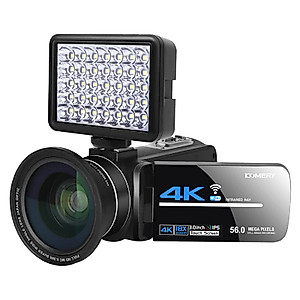 hswbytdnx 56 Million Pixels 4K HD Digital Camera WiFi Wedding DV Live Video Camera