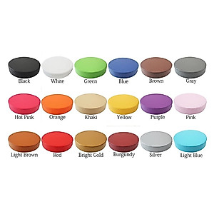 HAiHALA Breathable Leather Cushion - Round Kitchen Dining Chair Seat Cushion Chair Pad - High Stool Chair Cushion - Bar Chair Seat Pad Butt Pillow (Color : White, Size : 45 * 45 * 5cm)