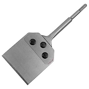 JACKCHEN SDS-Plus Floor Scraper Tile & Thinset Scaling Chisel Thinset Scraper Adhesives Remover Wall Scraper Fits SDS-Plus Rotary Hammer