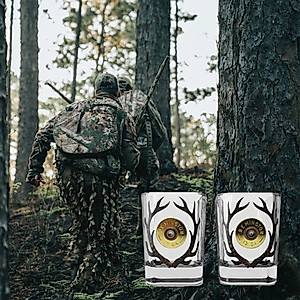 HAMILO Shotgun Shell Deer Hunting Shot Glass Set Of 2, 2 Oz, Funny Novelty Shot Glasses, Decorative Shot Gun Shell Gift for Hunting&Gun Lovers, Cool Bullet Cowboy Shot Glass, Mom, Dad, Teacher, Friend