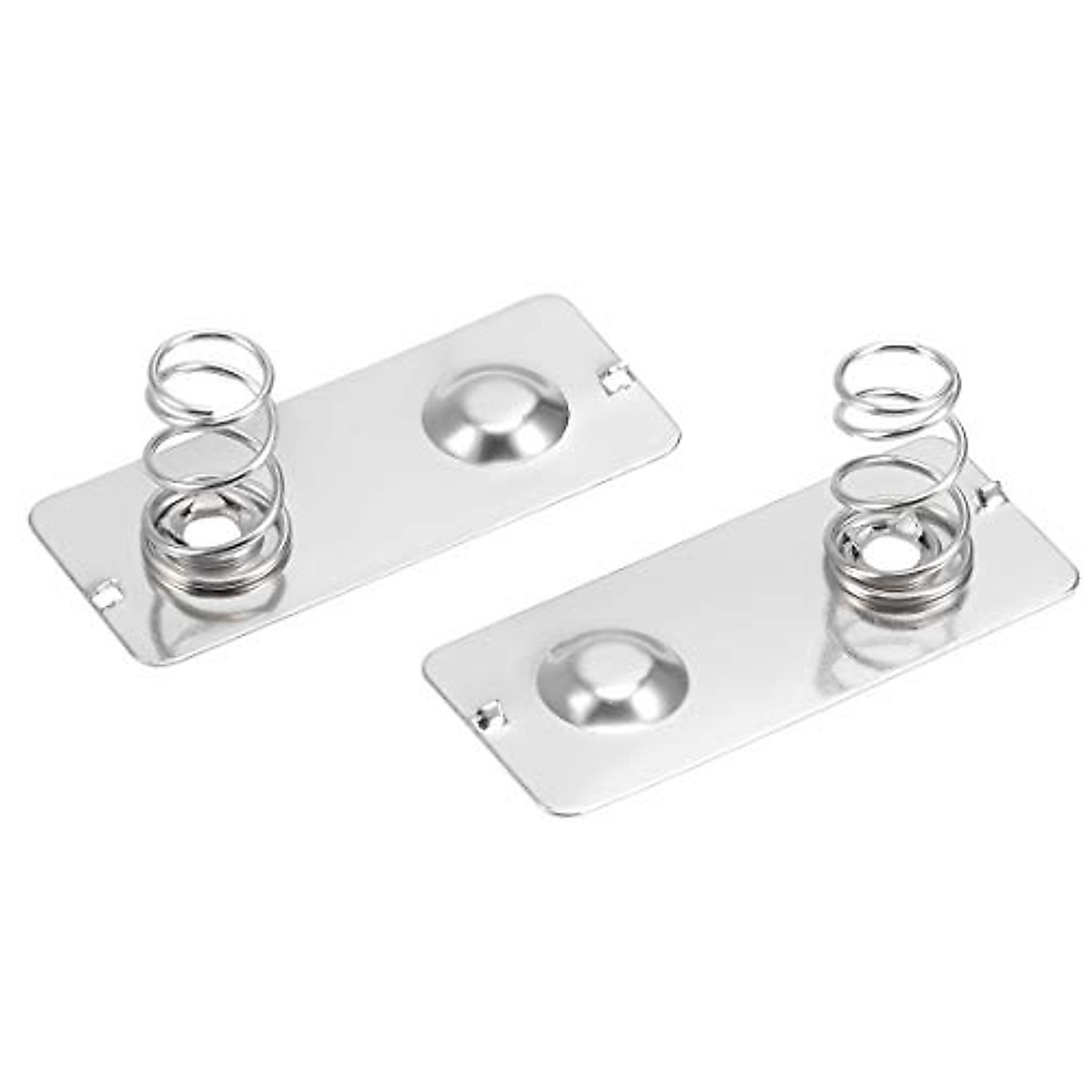 uxcell 50 Pcs AA Battery Positive to Negative Conversion Spring Contact Nickeling Plate 28mmx12mmx0.3mm