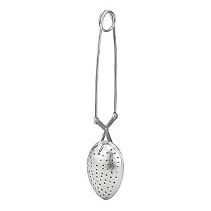 HIC Long Handle Loose Leaf Snap Tea Infuser Spoon, 18/8 Stainless Steel Mesh, 1.5-Inch