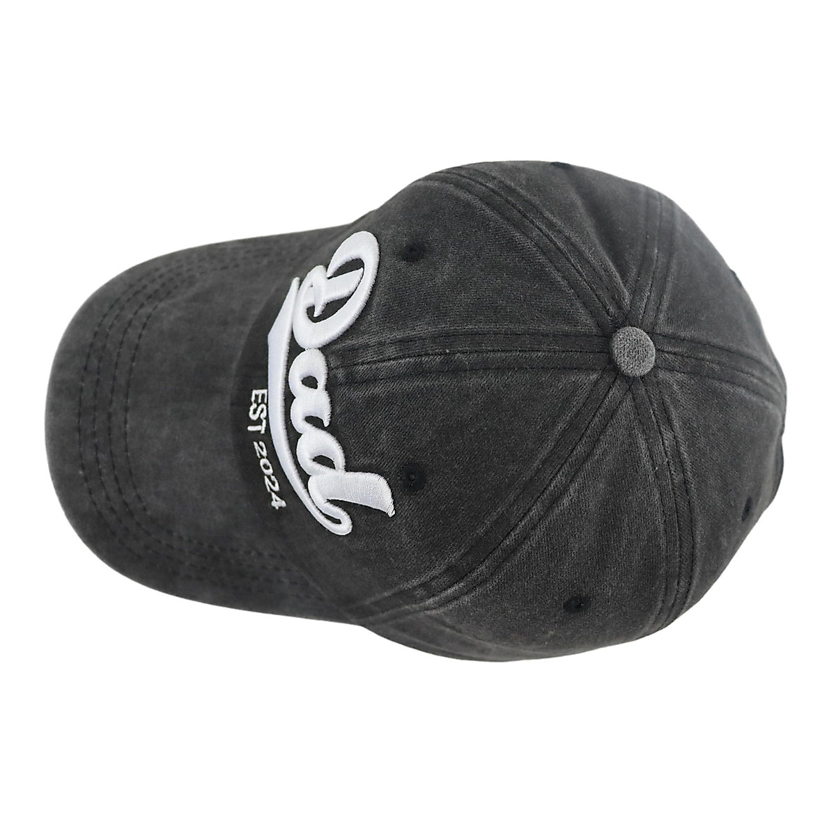 New Dad Gifts for Men, Funny Dad Est 2024 Hat, Adjustable Cotton 3D Embroidered World's Best Dad Baseball Cap, Fathers Day Birthday Gifts for Him Husband Papa Daddy Friends