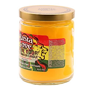 Smoke Odor Exterminator 13oz Jar Candles Rasta Love, (2)