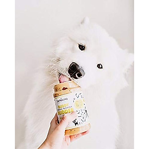 BUDDY BUDDER Bark Bistro Company, Superberry Snoot + Barkin Banana + Pumpkin Pup, 100% Natural Dog Peanut Butter, Healthy Dog Treats - Made in USA (Set of 3 / 17oz)