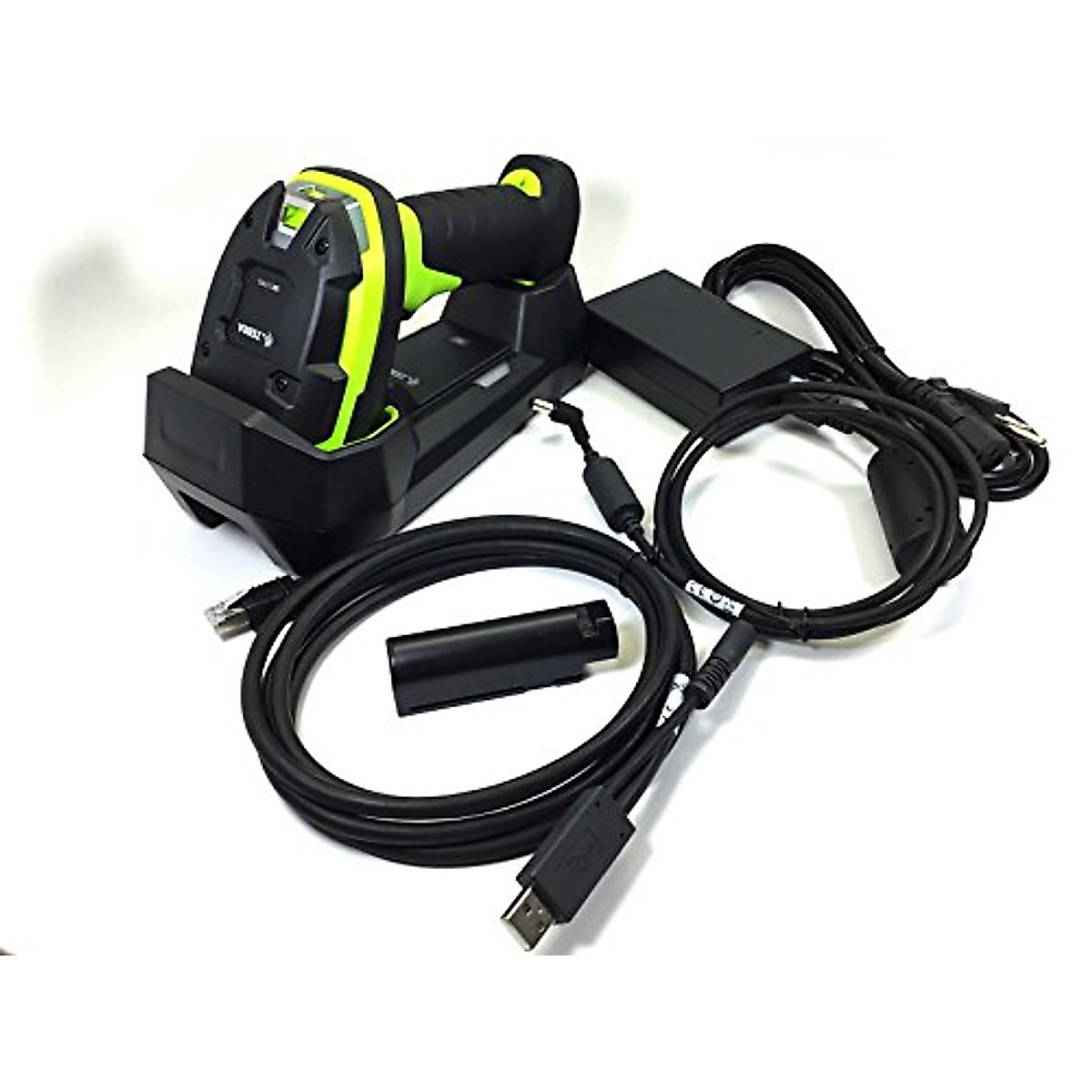 Zebra LI3678-SR Ultra-Rugged Cordless 1D Barcode Scanner/Linear Imager Kit, FIPS, Vibration Motor, Includes Cradle, Power Supply and USB Cord