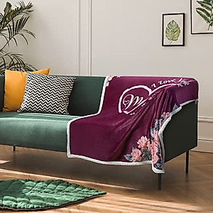 PeraBella Mothers Day Mom Gifts, Mom Birthday Gifts from Daughter and Son | Mom Blanket | Gifts for Mom | Mom Gifts Unique, Best Gifts for Elderly Mom, for Mothers Gifts, Sherpa Throw Blanket 65"x50"