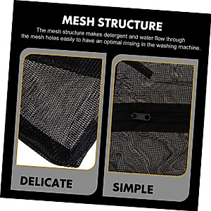 CHILDWEET 8pcs Black Laundry Bag Black Mesh Bags Lingerie Bra Mesh Bags for Travel Washing Machine Pouches Mesh Zipper Wash Bag Bra Bags for Laundry Mesh Bags for Laundry Washing Bags Black