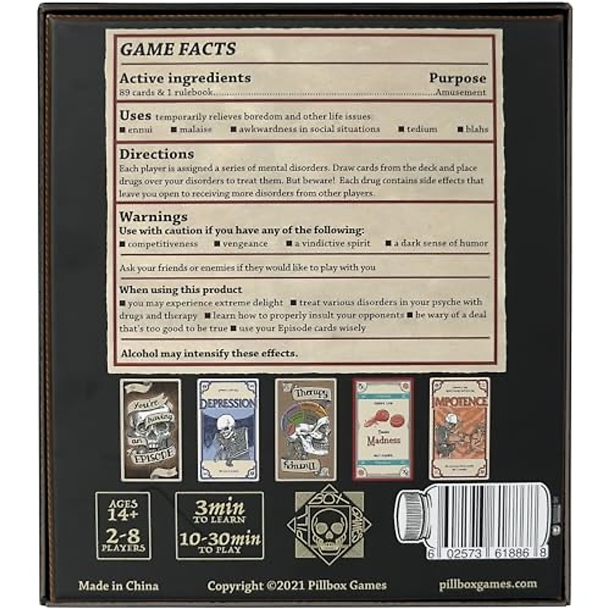 Side Effects: Unleash The Fun & Chaos Using Therapy & Medication in This Hit Card Game for 2 to 8 Players