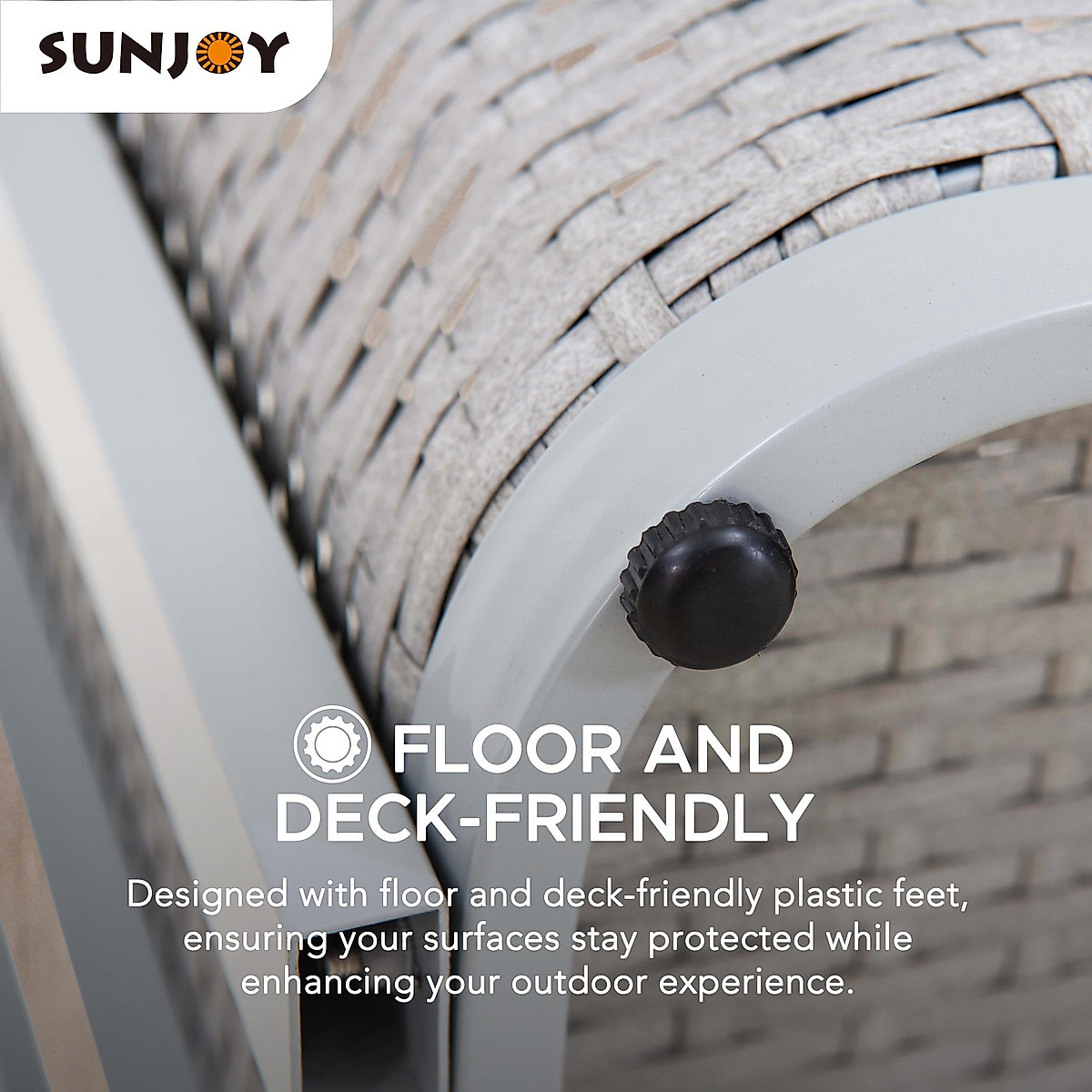 Sunjoy Aluminum Frame Pool Towel Valet Tower with 2-tier Shelves And A Large All-Weather Wicker Storage Basket for Dirty Towels, Grey