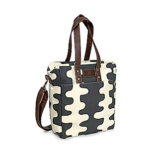 Maika Recycled Canvas Commuter Tote Bag, Echo Charcoal