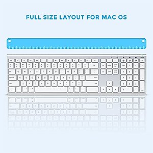 Bluetooth Keyboard Mouse for Mac OS, Ultra Slim Rechargeable Multi-Device Wireless Keyboard Mouse Combo for iMac, MacBook Pro, MacBook Air, iPad