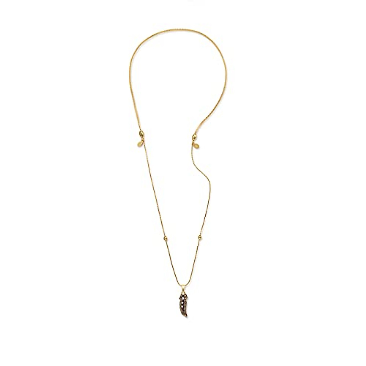 Alex and Ani Women's Feather II Necklace, Rafaelian Gold