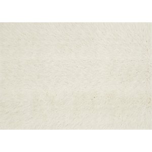 Loloi Petra Collection Shag Area Rug, 3'-0" x 5'-0", Ivory/Beige