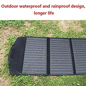 60W Solar Panel, Foldable Solar Panel, High-Efficiency Monocrystalline Silicon, Portable Outdoor Energy Storage Power Station for Battery Charging, Boat, RV, Travel